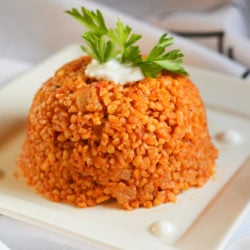 Tomato Bulgur Pilaf - Simply Lebanese