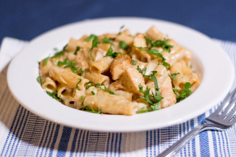 Chicken & Pasta in a Béchamel Sauce - Simply Lebanese