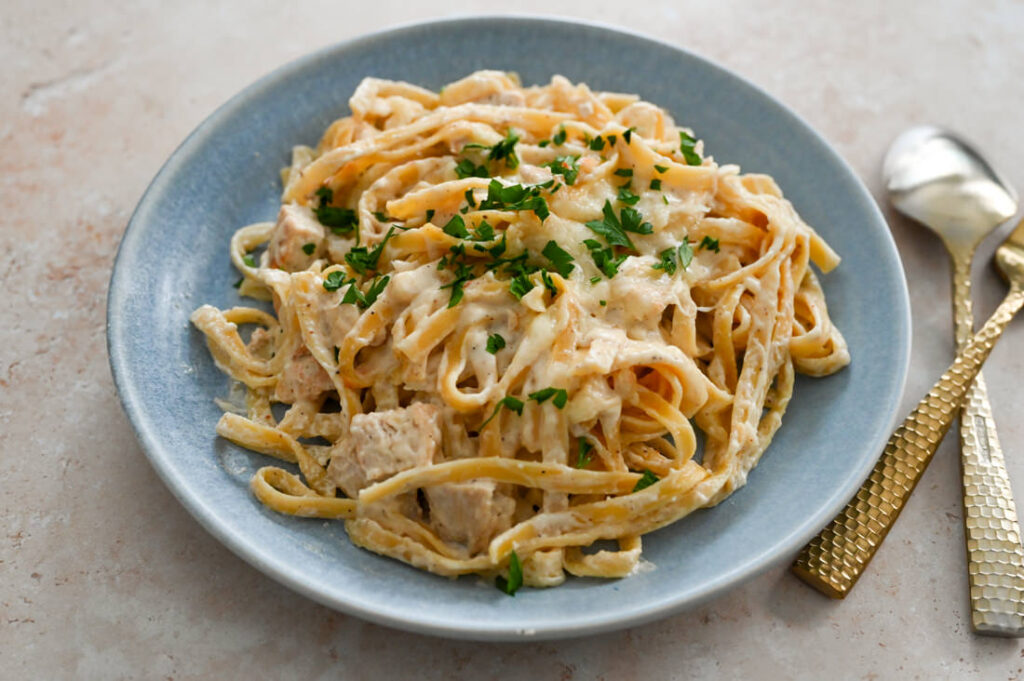 Chicken & Pasta in a Béchamel Sauce - Simply Lebanese
