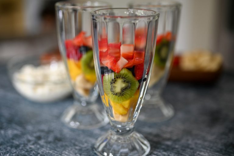 Lebanese Fruit Cocktail with Ashta - Simply Lebanese