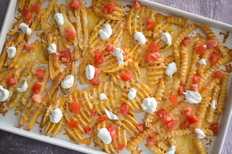 Easy French Fry Nachos - Simply Lebanese
