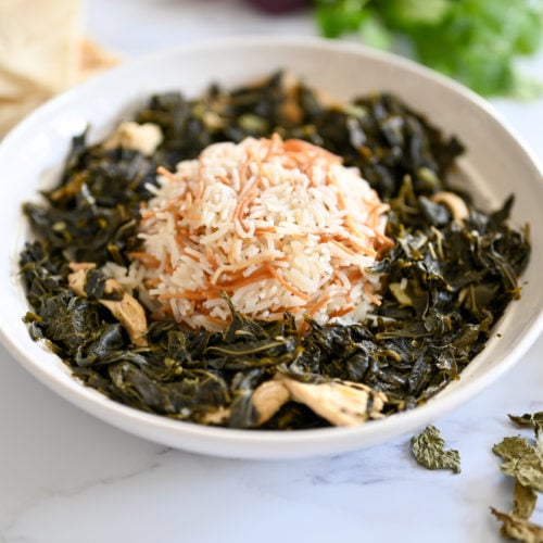 Molokhia with Roz - Simply Lebanese