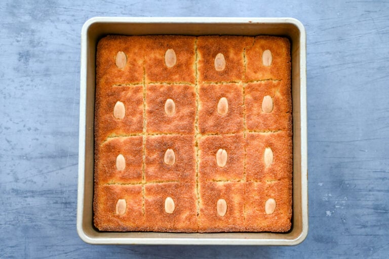 Namoura (Semolina Cake) - Simply Lebanese