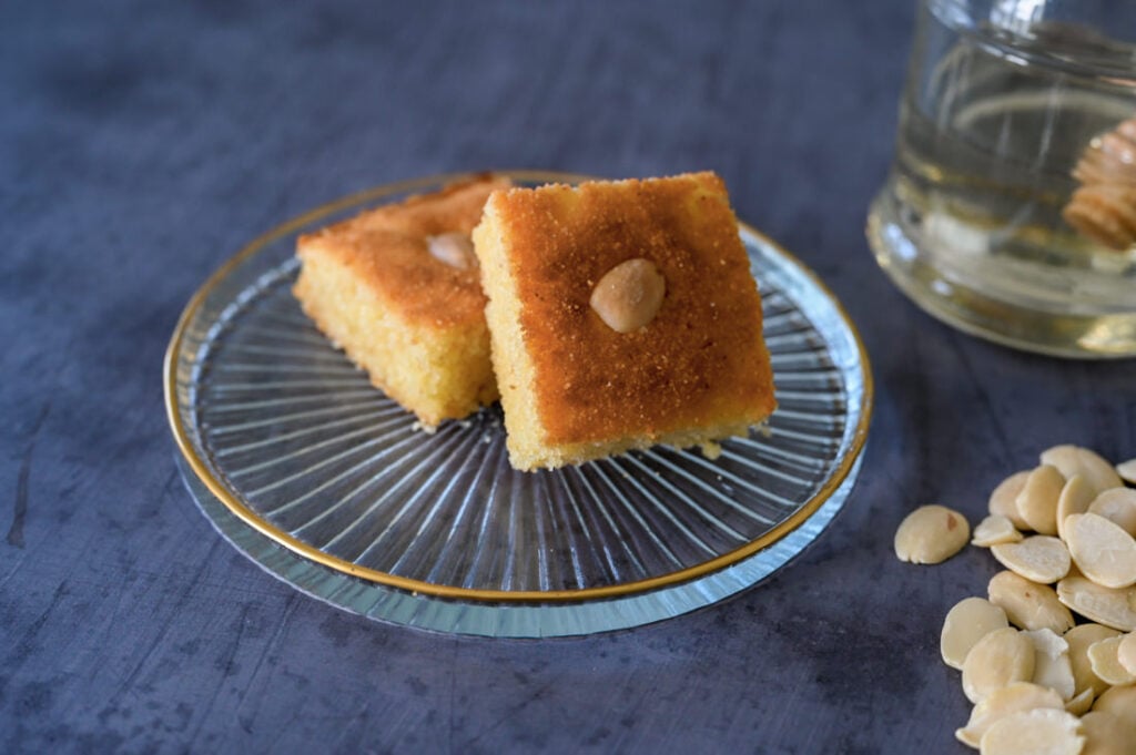 Namoura (Semolina Cake) - Simply Lebanese