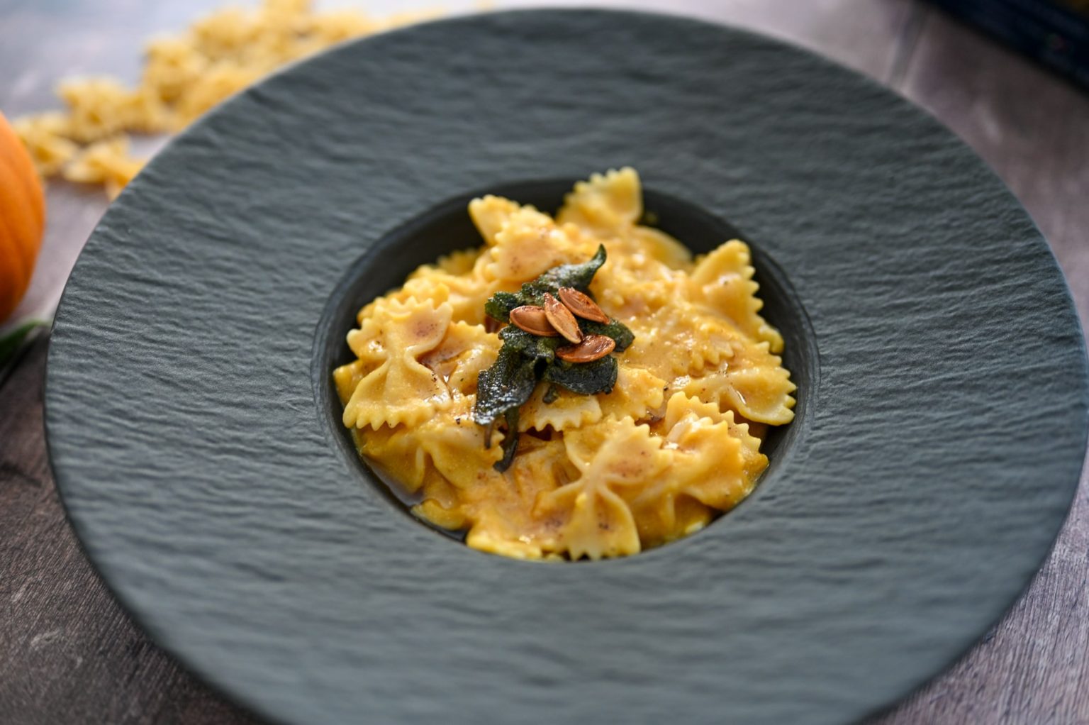 Pumpkin Cream Pasta with Sage - Simply Lebanese