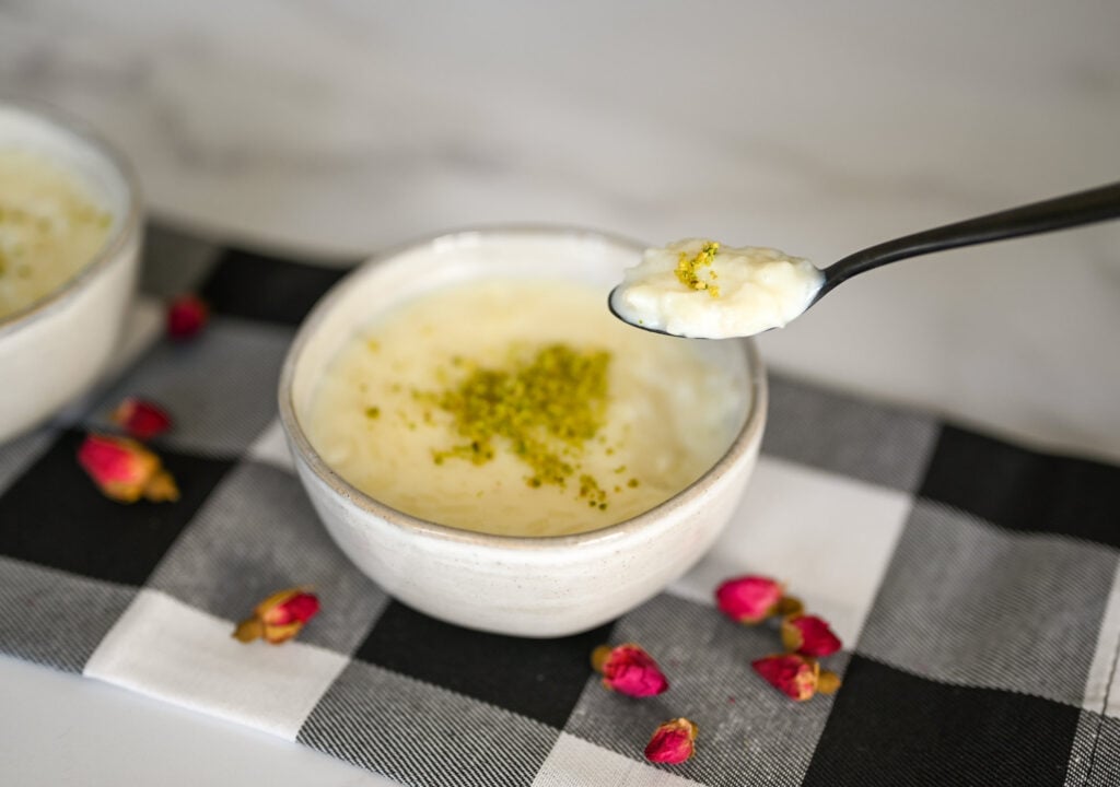 Lebanese Rice Pudding (Riz bi Haleeb) - Simply Lebanese