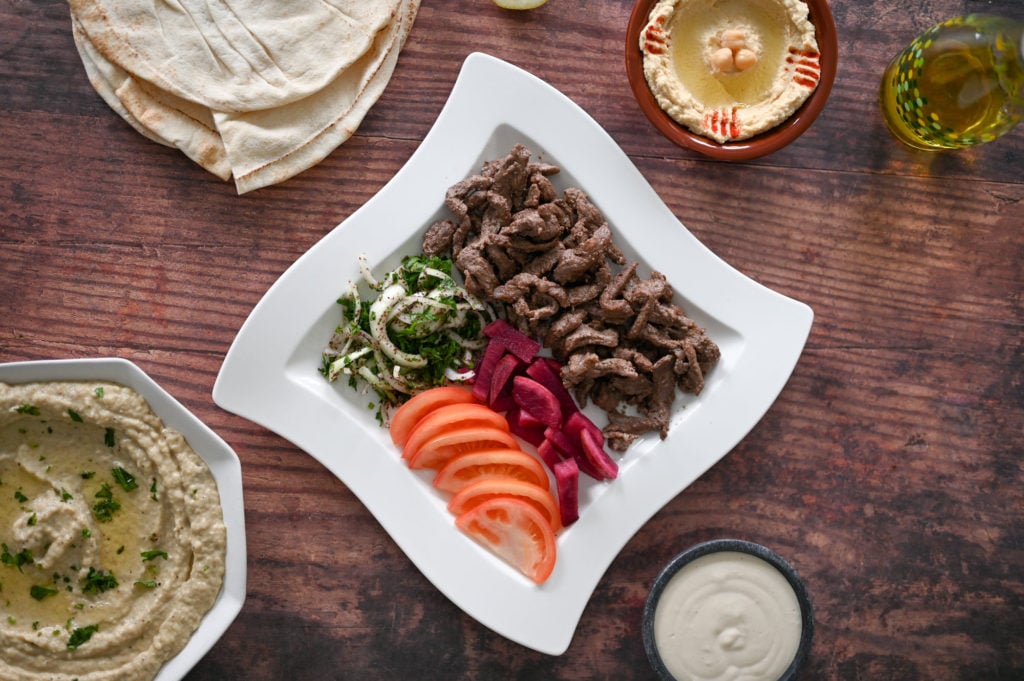 Beef Shawarma with Tahini Sauce - Simply Lebanese