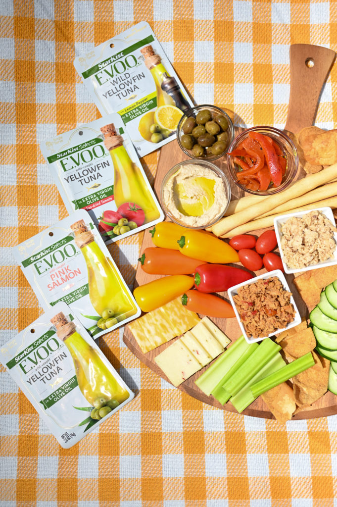 Mediterranean Tuna Snack Board - Simply Lebanese