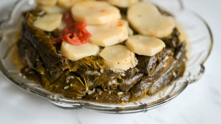 Vegetarian Stuffed Grape Leaves - Simply Lebanese