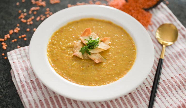 Yellow Lentil Soup (Lebanese) - Simply Lebanese