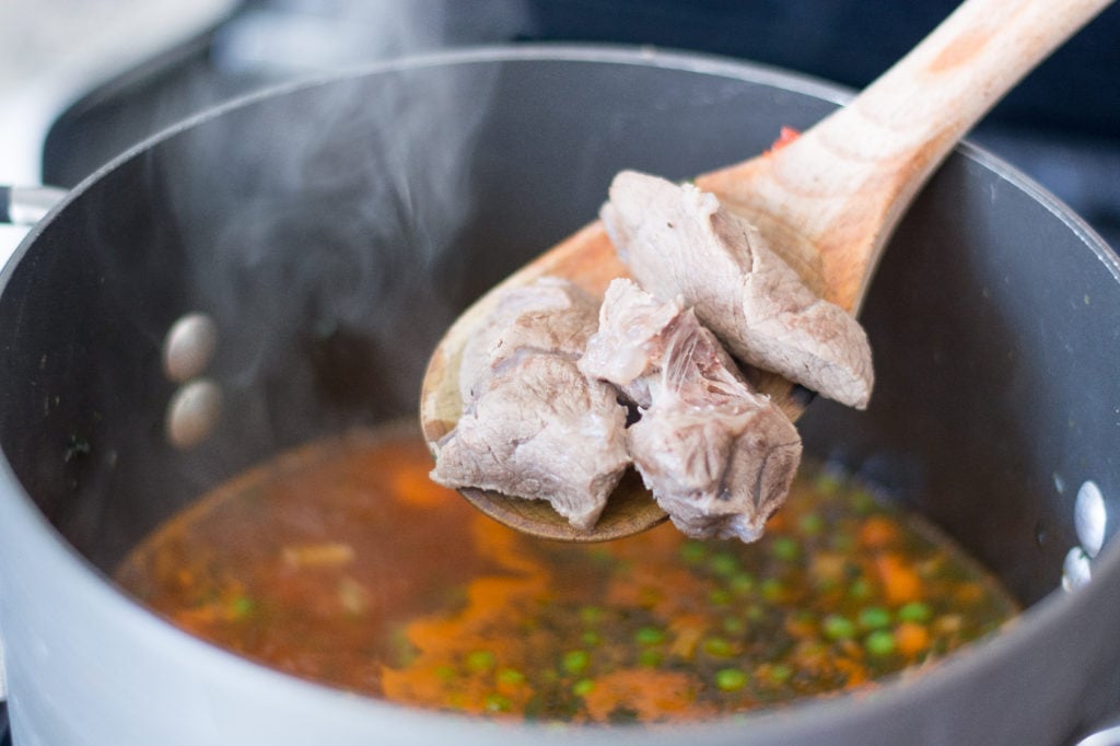 Lebanese Pea Stew with Rice (Bazella w Riz) - Simply Lebanese