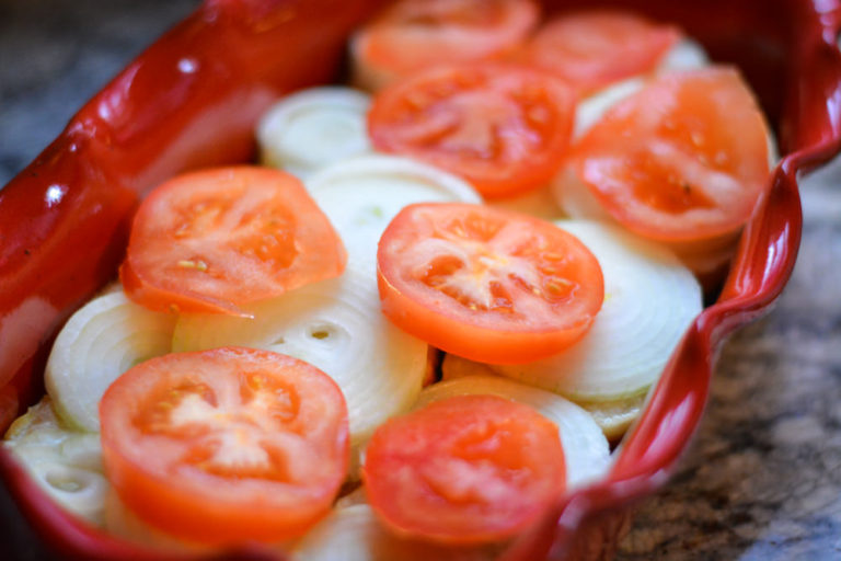 Baked Kafta and Potatoes - Simply Lebanese