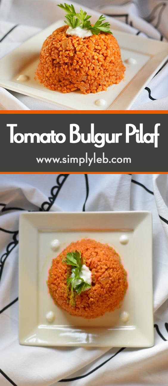 Tomato Bulgur Pilaf - Simply Lebanese